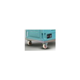 2 wielen en rem voor droogijs container BAC160