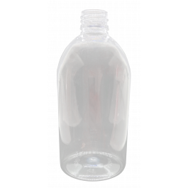 Fles - rond - PET - zonder dop (28mm)